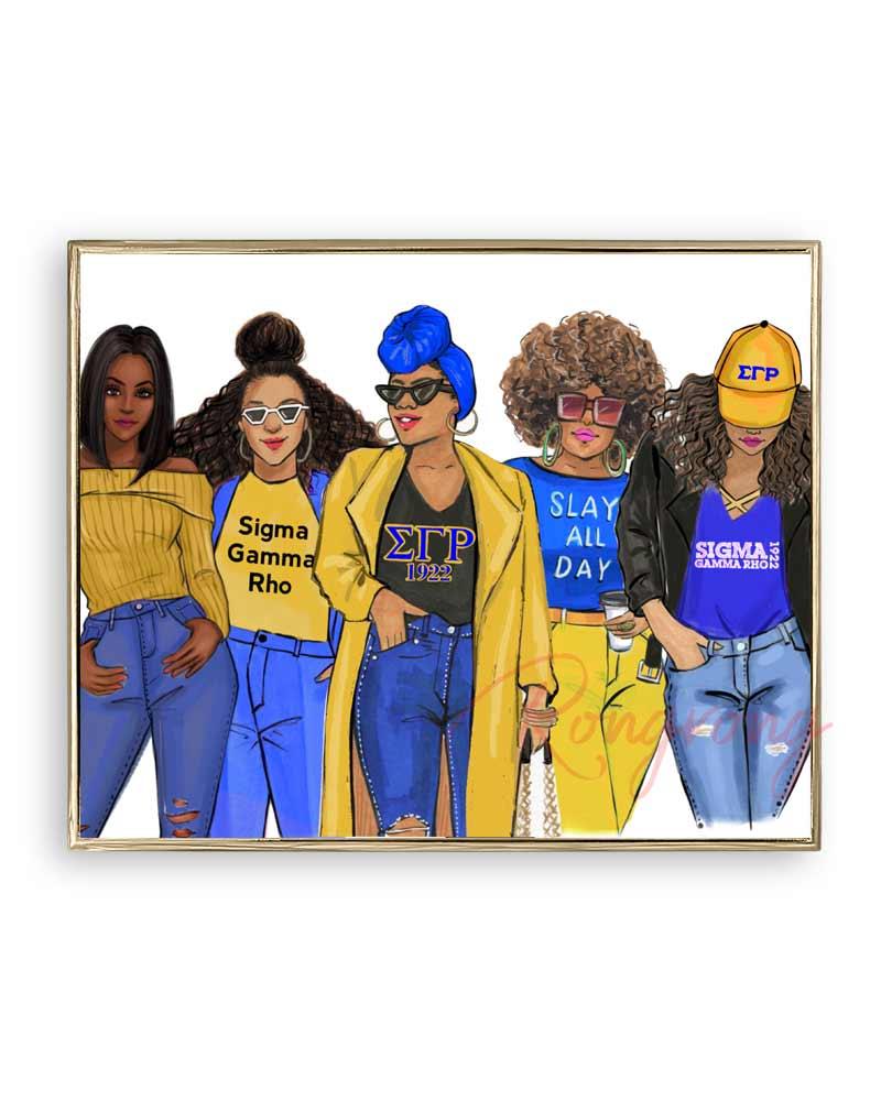 Sigma Gamma Rho Gifts | Sigma Gama Rho Art | Shop Rongrong
