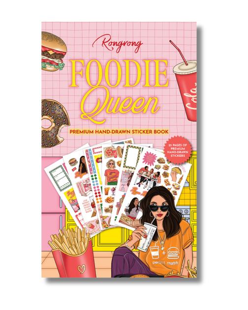 Foodie Queen Sticker Book - Celebrate Your Love for Food
