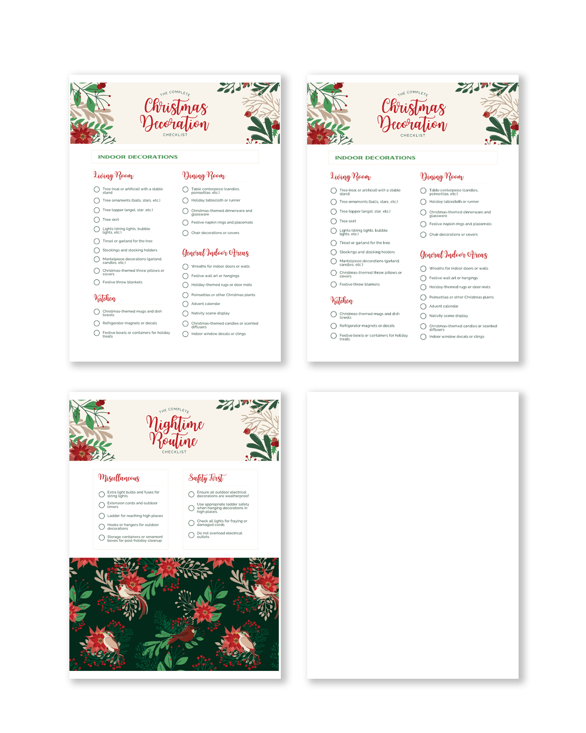 Christmas Decoration Checklist | Digital Checklist for GoodNotes and ...