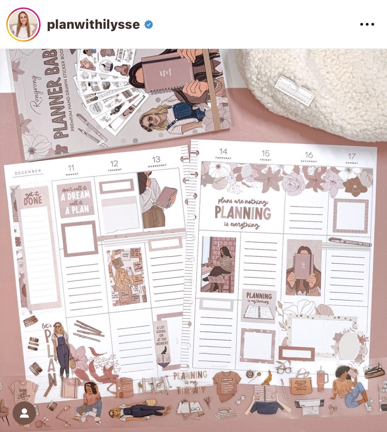 Planner Babe Sticker Book | Handcrafted Sticker Book | Decorative ...