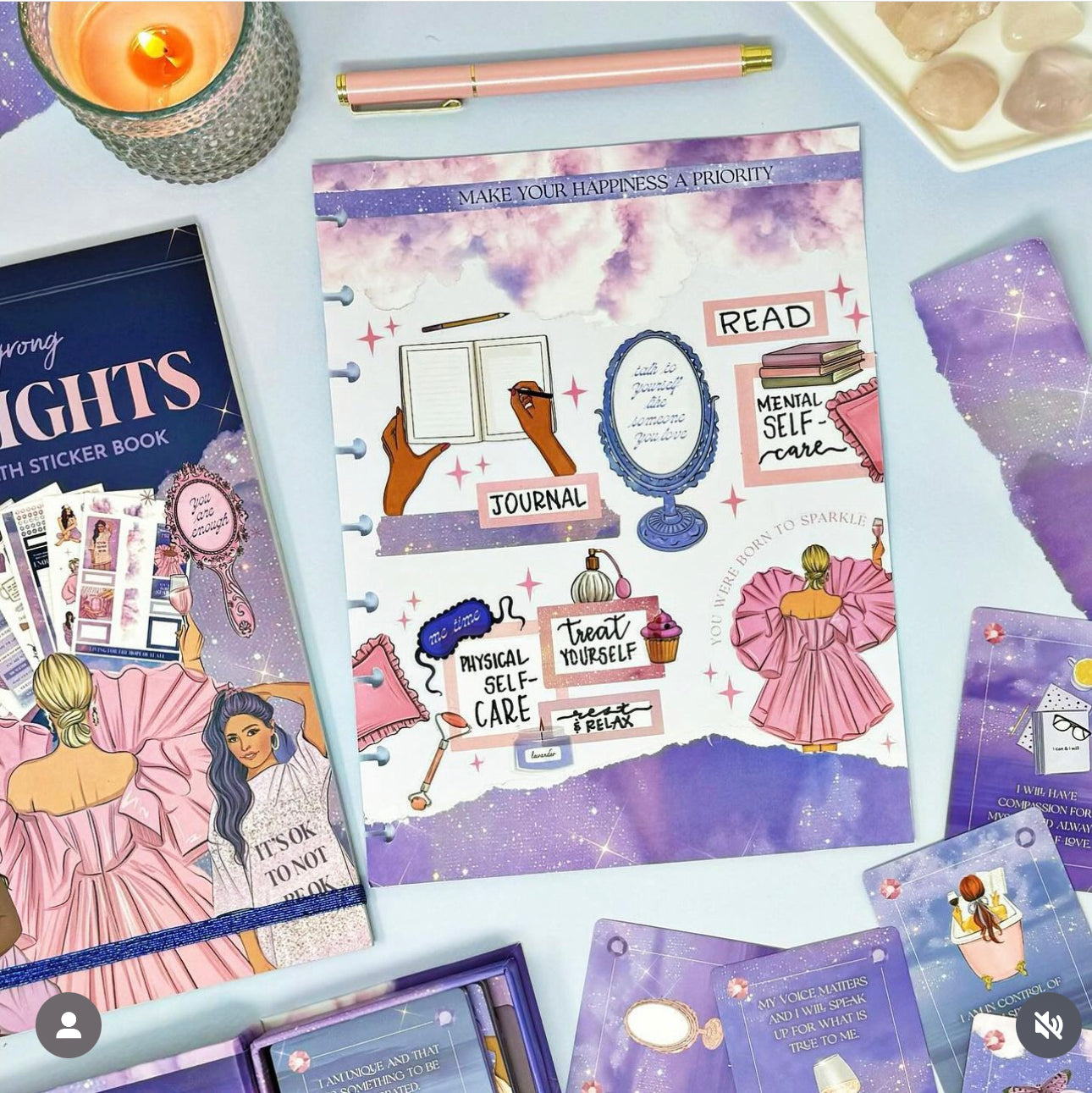 Midnights Mental Health Sticker Book | Handcrafted Sticker Book ...