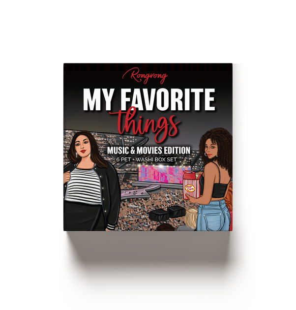 Music & Movies Edition PET + Washi Box – Favorite Things Tape Set