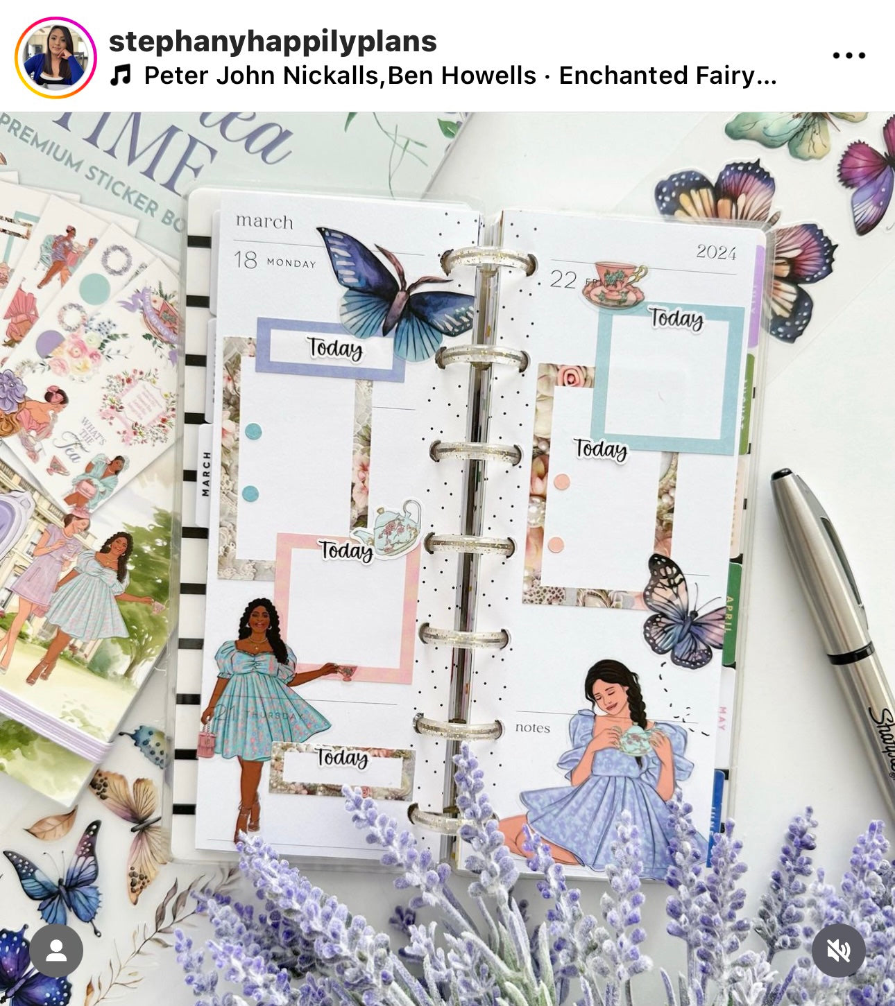 Par-Tea Time Sticker Book | Handcrafted Sticker Book | Decorative ...