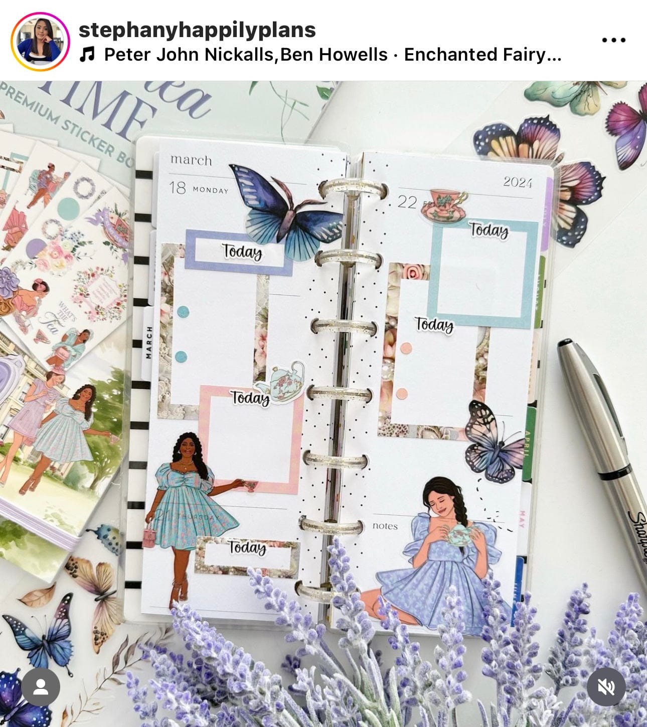 Par-Tea Time Sticker Book | Handcrafted Sticker Book | Decorative ...