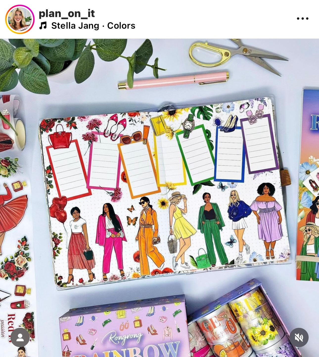 Rainbow Girls Sticker Book | Decorative Stickers | Shop Rongrong