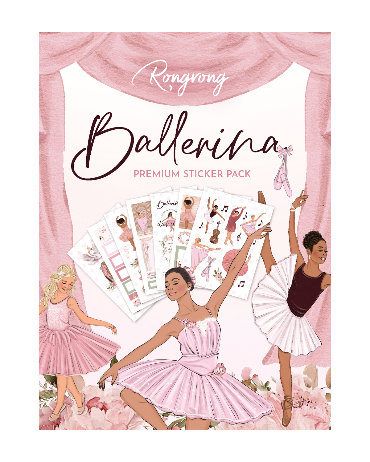 Ballerina Sticker Pack | Planner Stickers | Shop Rongrong