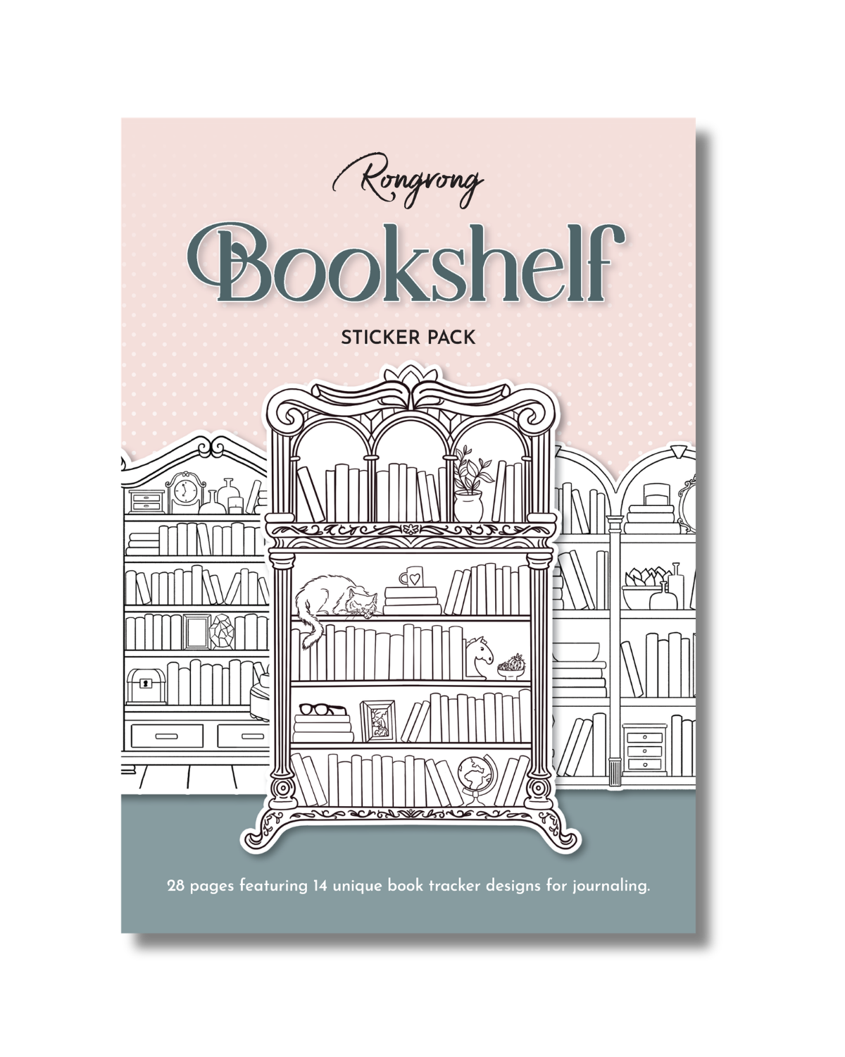All Bookshelves Sticker Pack for Planners & Journals | Book Lover Stickers