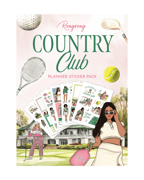 Country Club Sticker Pack – Pickleball, Golf & Tennis Aesthetic Stickers