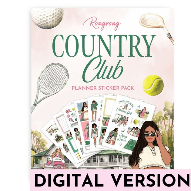 Country Club Digital Sticker Pack – Tennis, Golf & Pickleball Stickers ...