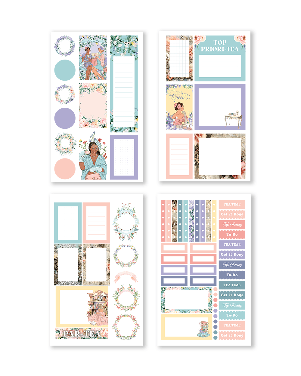 Par-Tea Time Sticker Book | Handcrafted Sticker Book | Decorative ...