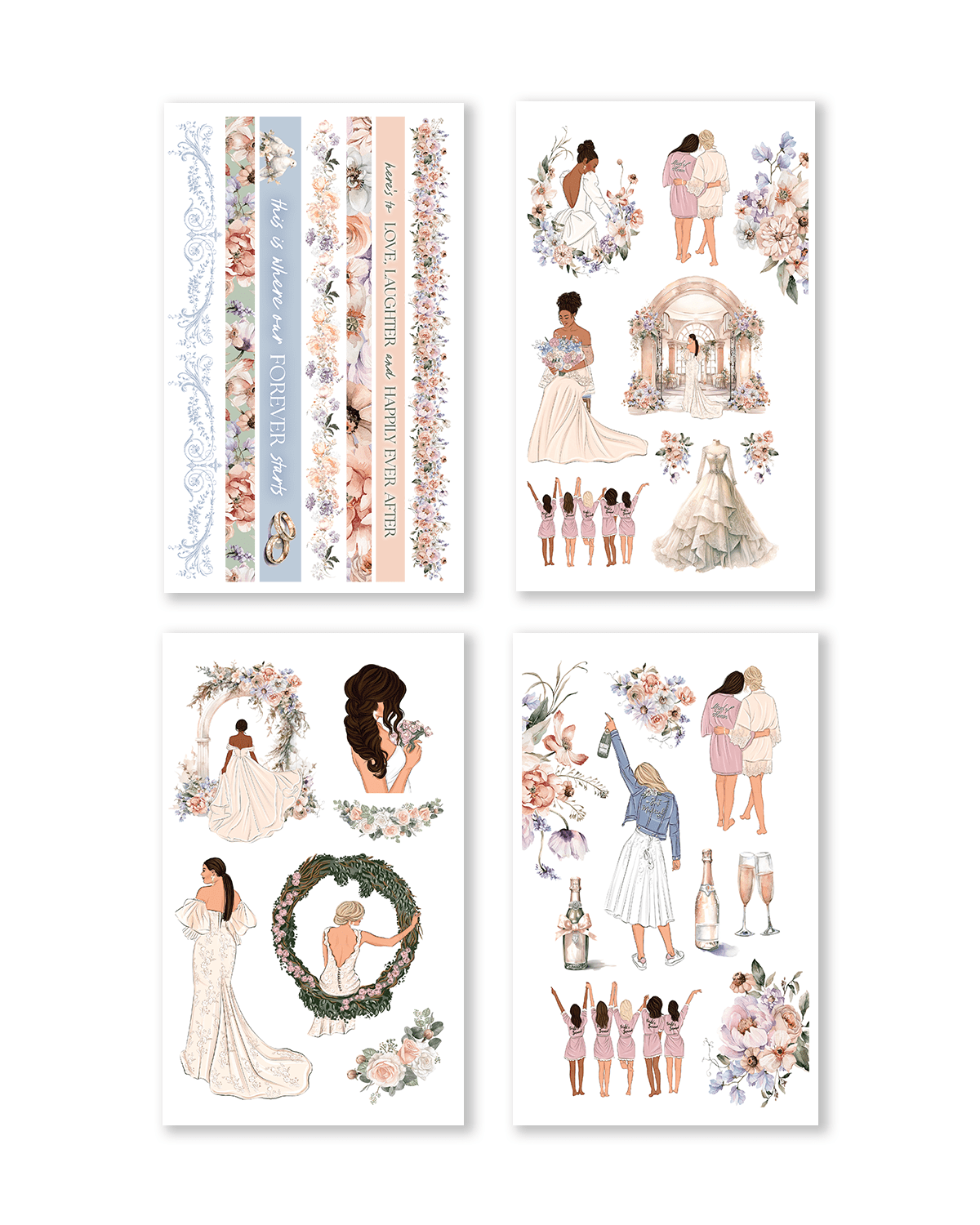 Happily Ever After Wedding Sticker Book | Handcrafted Sticker Book ...