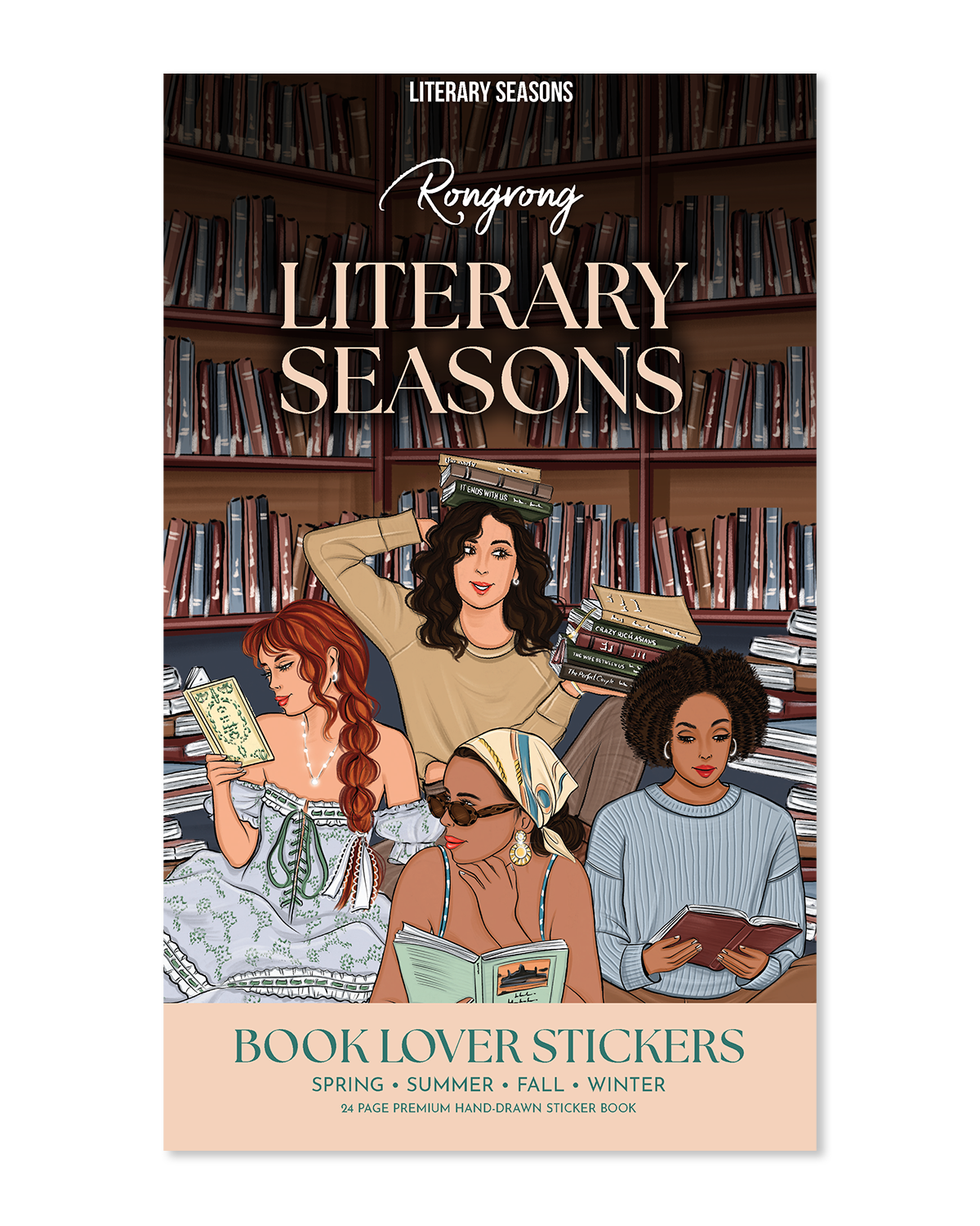 Literary Seasons Sticker Book | Seasonal Book Lover Stickers