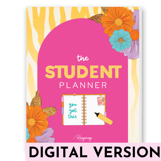 The Student Planner| Digital DOWNLOAD | Shop Rongrong