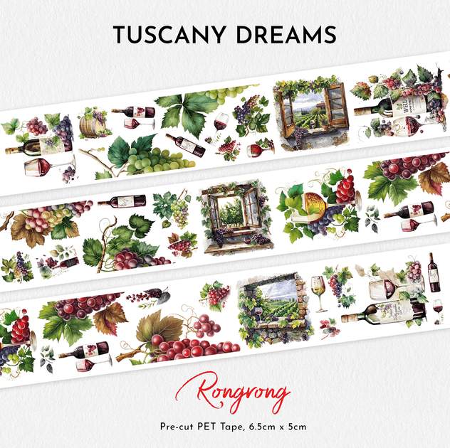 Tuscany Dreams PET Tape | WASHI/PET TAPES | Shop Rongrong