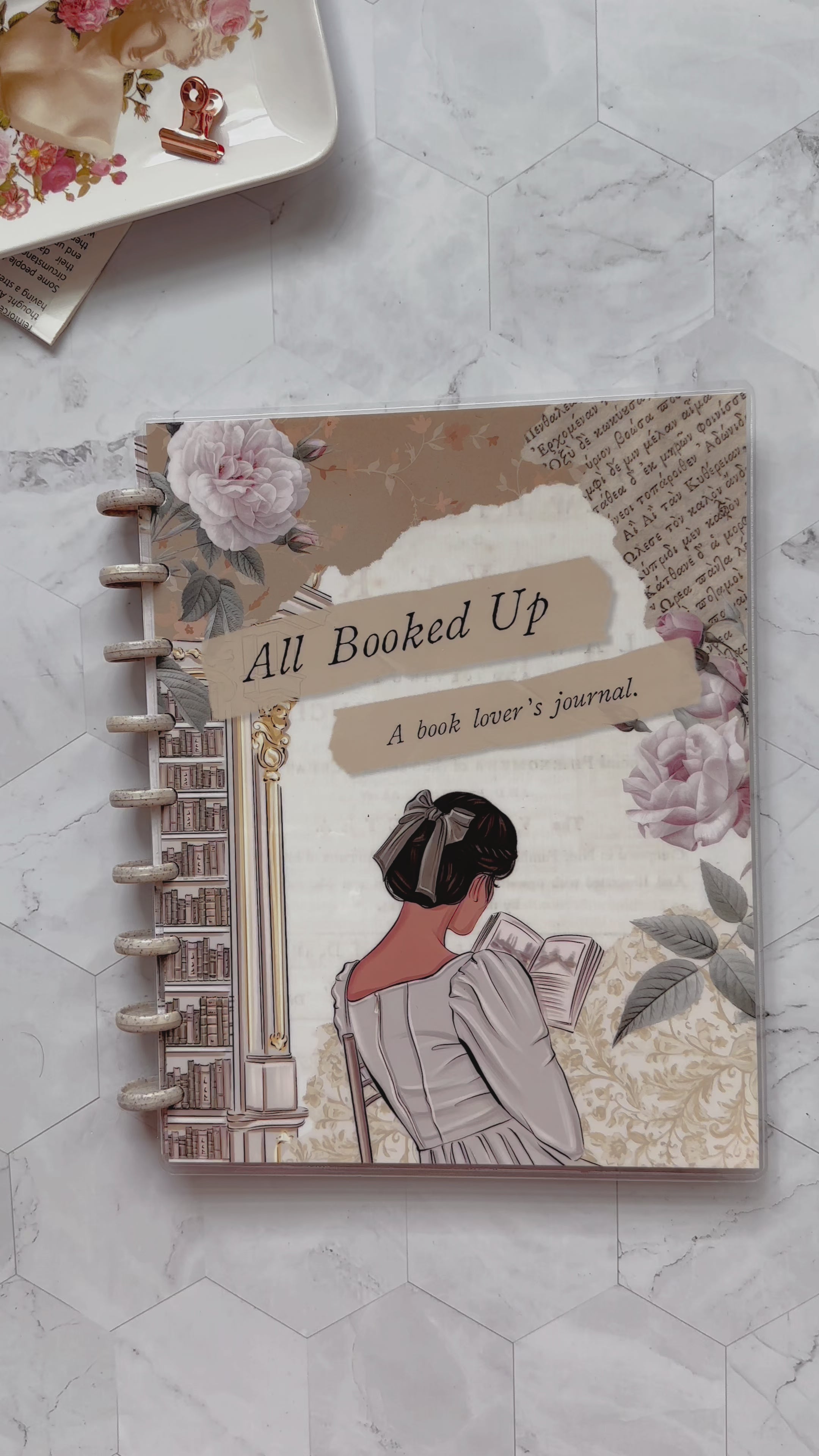 Disc-bound Book Reading Journal | Book Club Journal | Book Planner