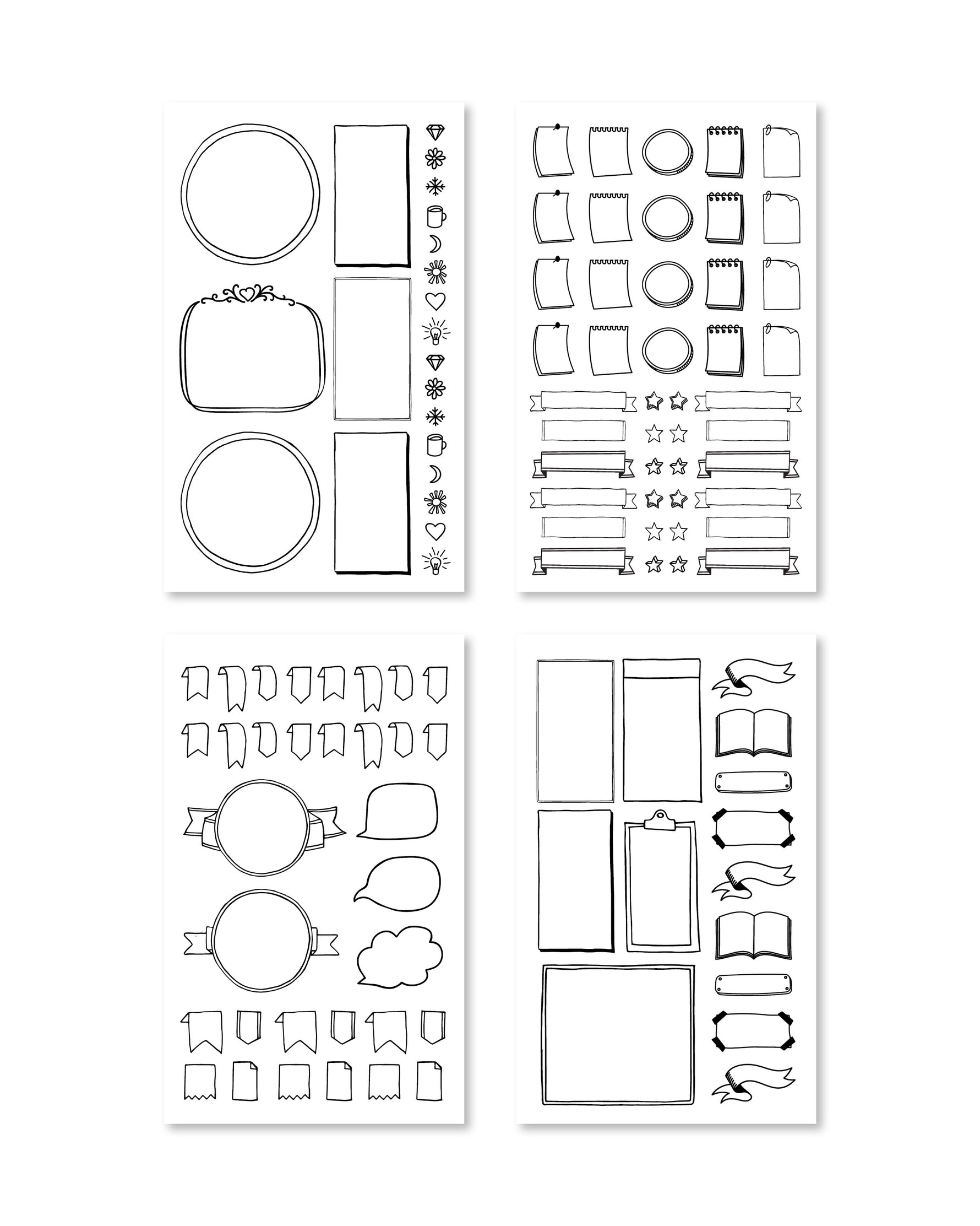 Bullet Journal Sticker Book | Decorative Stickers | Shop Rongrong